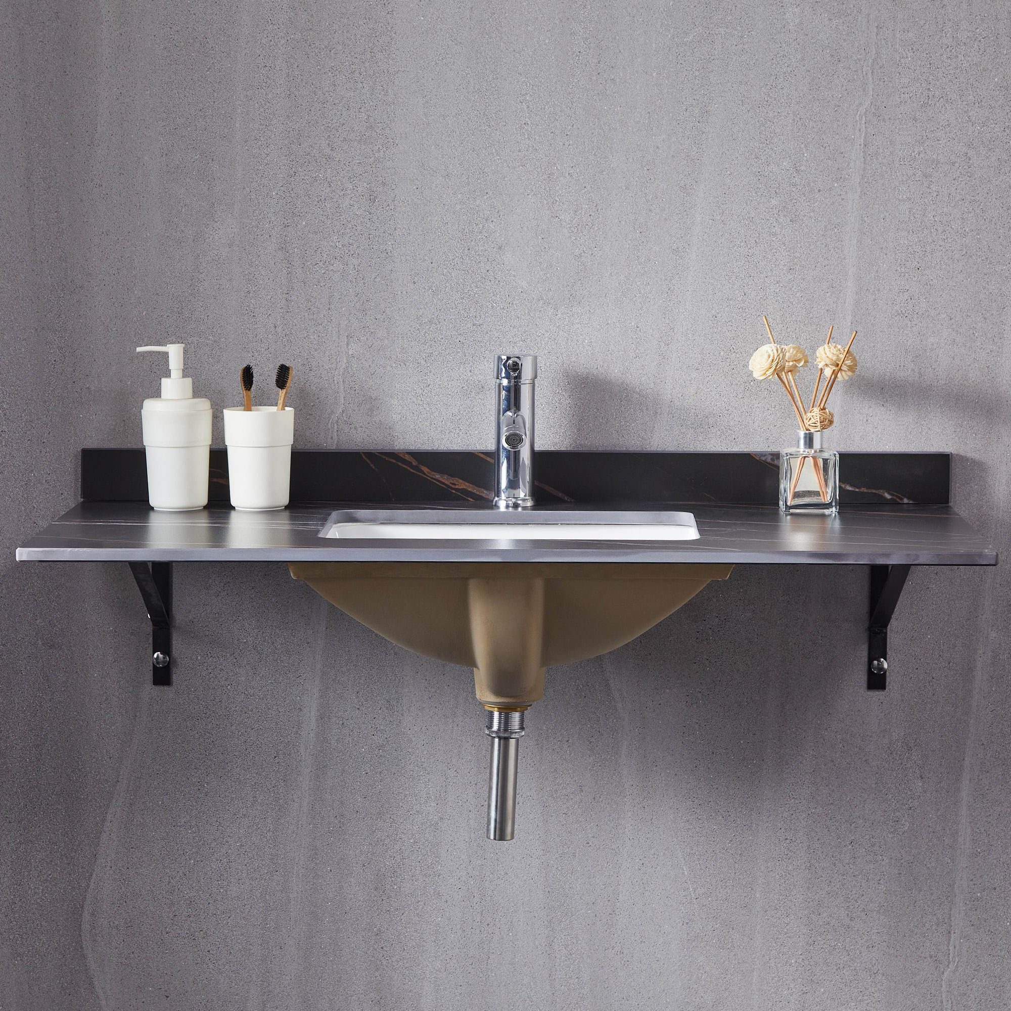 Cubierta Olivia Negro 900 mm | mK.cl