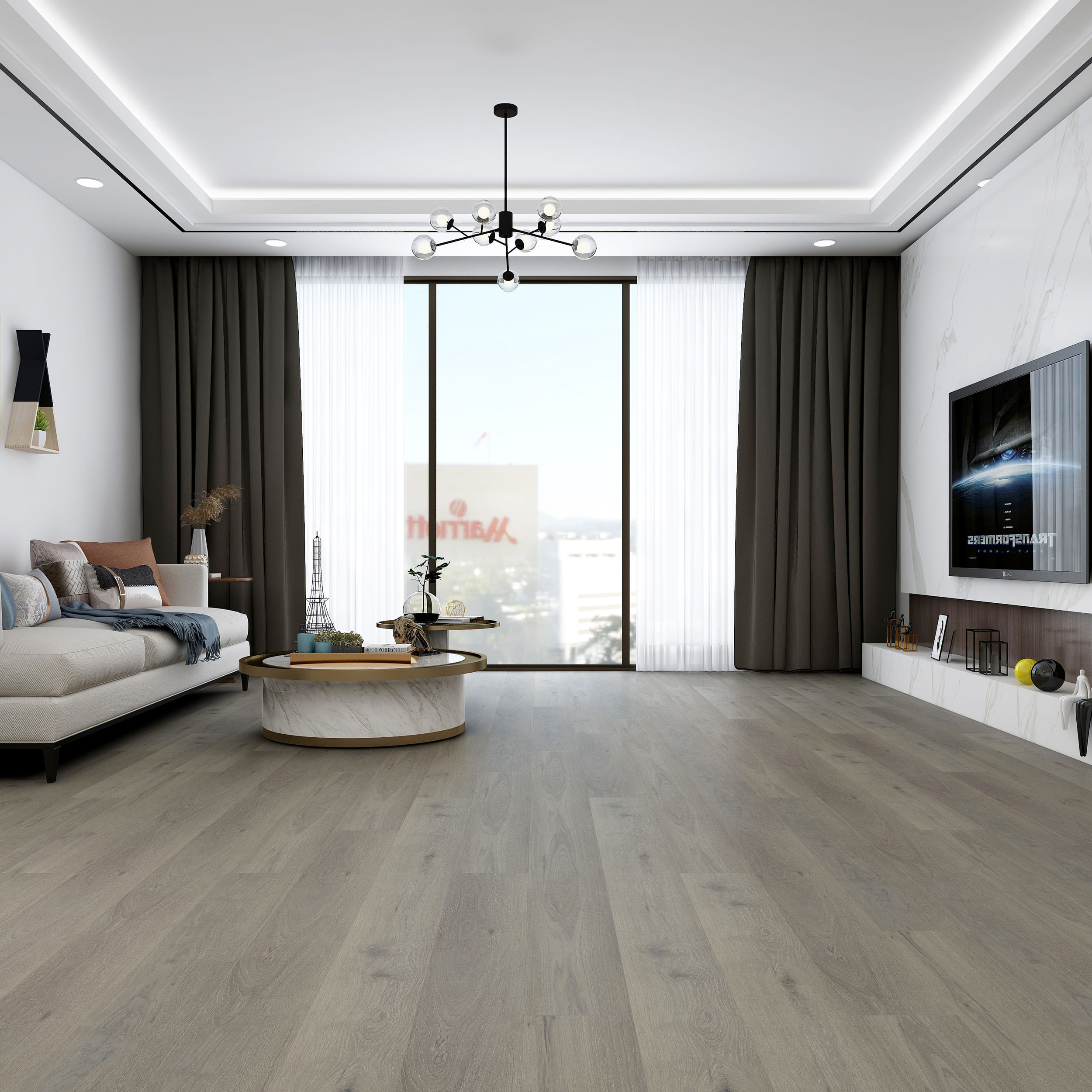 Piso Vinílico SPC Osaka Greige 228x1220mm | mK.cl