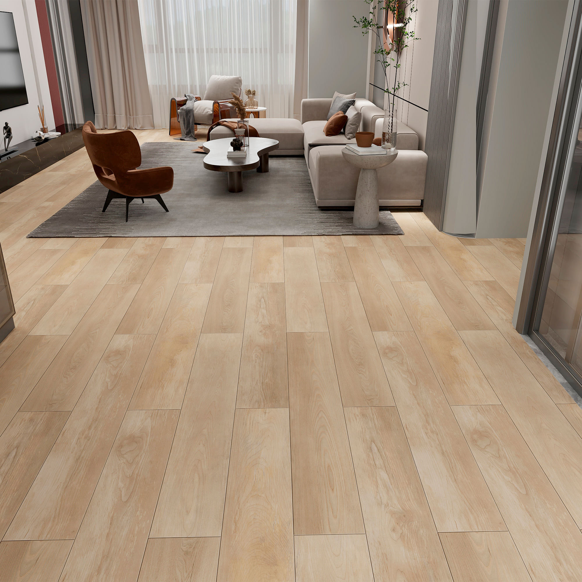 Piso Fotolaminado Apolo Sand 196x1216 mm | mK.cl