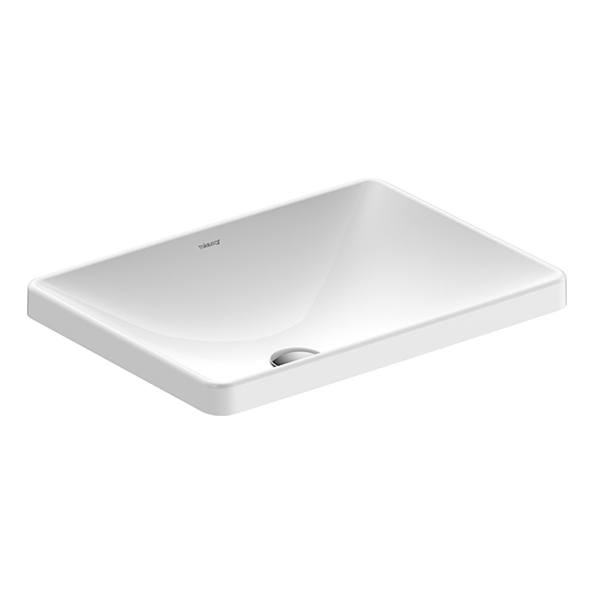 Lavamanos Semi Empotrado Rectangular D-Neo Blanco 440x600x14